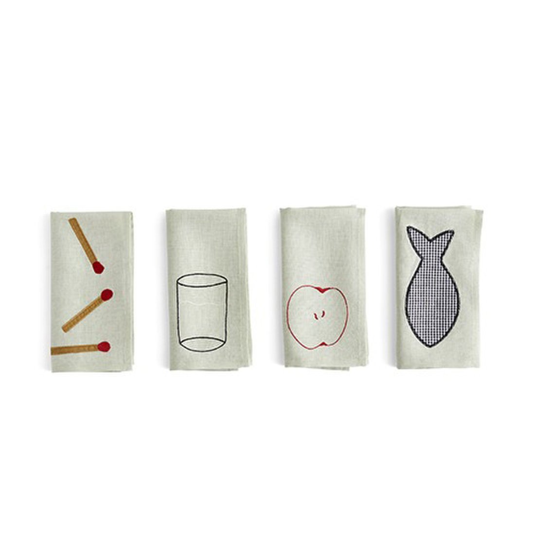 헤이 HAY Sobremesa Napkins, Set of 4 소브레메사 냅킨 그린, 신세계백화점