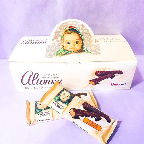 러시아 초콜렛 알룐카 웨이퍼 스틱 40g x 25ea - SSG.COM