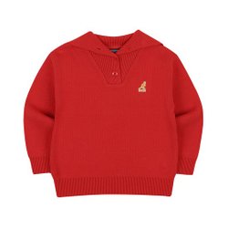 와이드 카라 니트 풀오버 PD 0002 레드 - SSG.COM