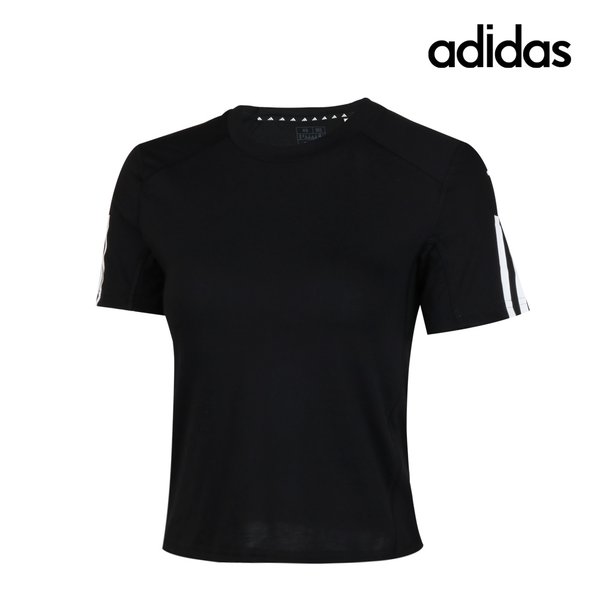 아디다스 반팔티셔츠 트레이닝 에센셜 코튼 여성 블랙 HR7843 - SSG.COM