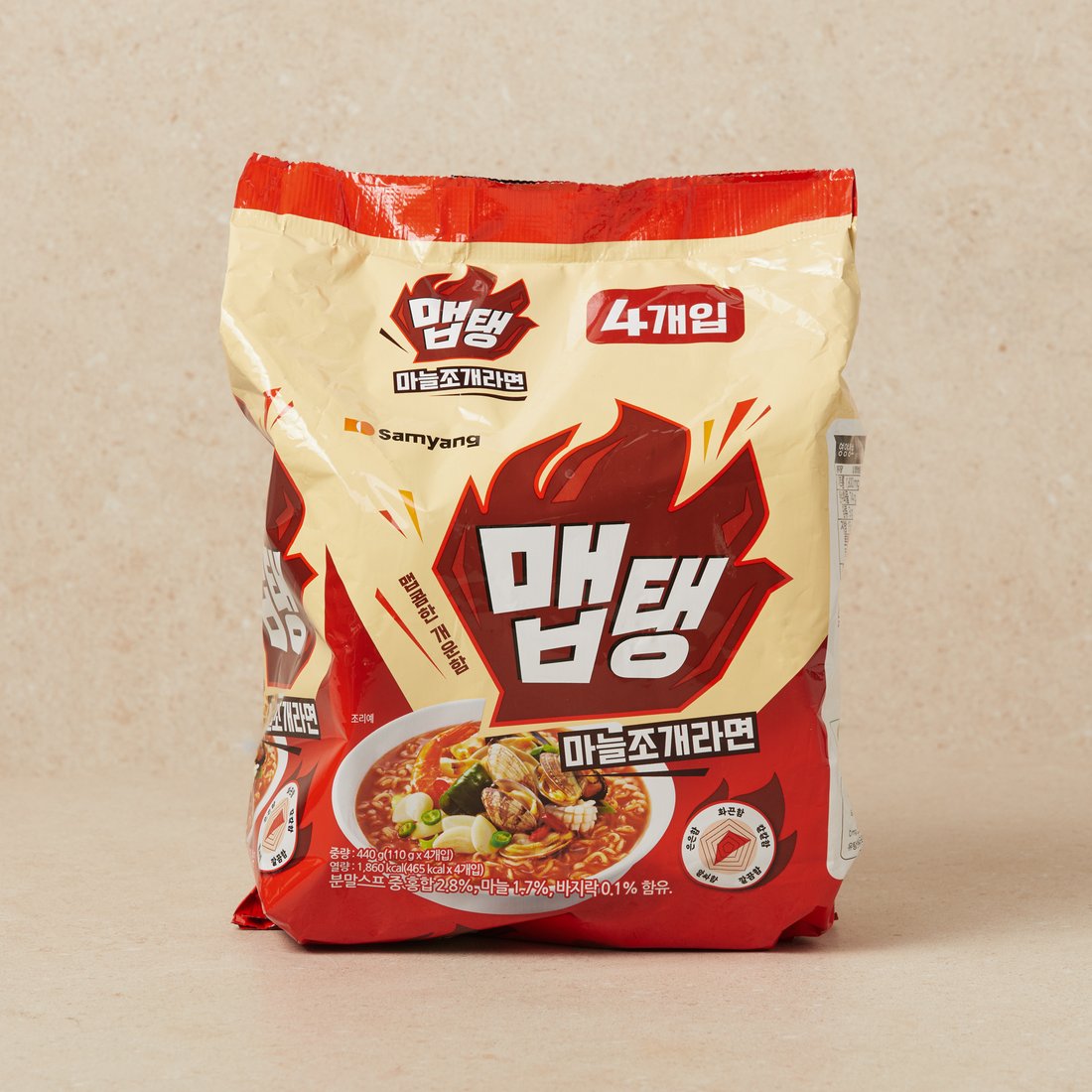 삼양 맵탱마늘조개라면 110g*4개, 믿고 사는 즐거움 SSG.COM