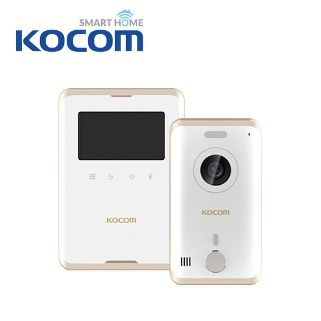 코콤 KCV-R431E+KC-R81E(4선식) 패키지 화이트 아날로그 비디오폰 인터폰 도어폰 셀프 설치 교체, 믿고 사는 즐거움 SSG.COM