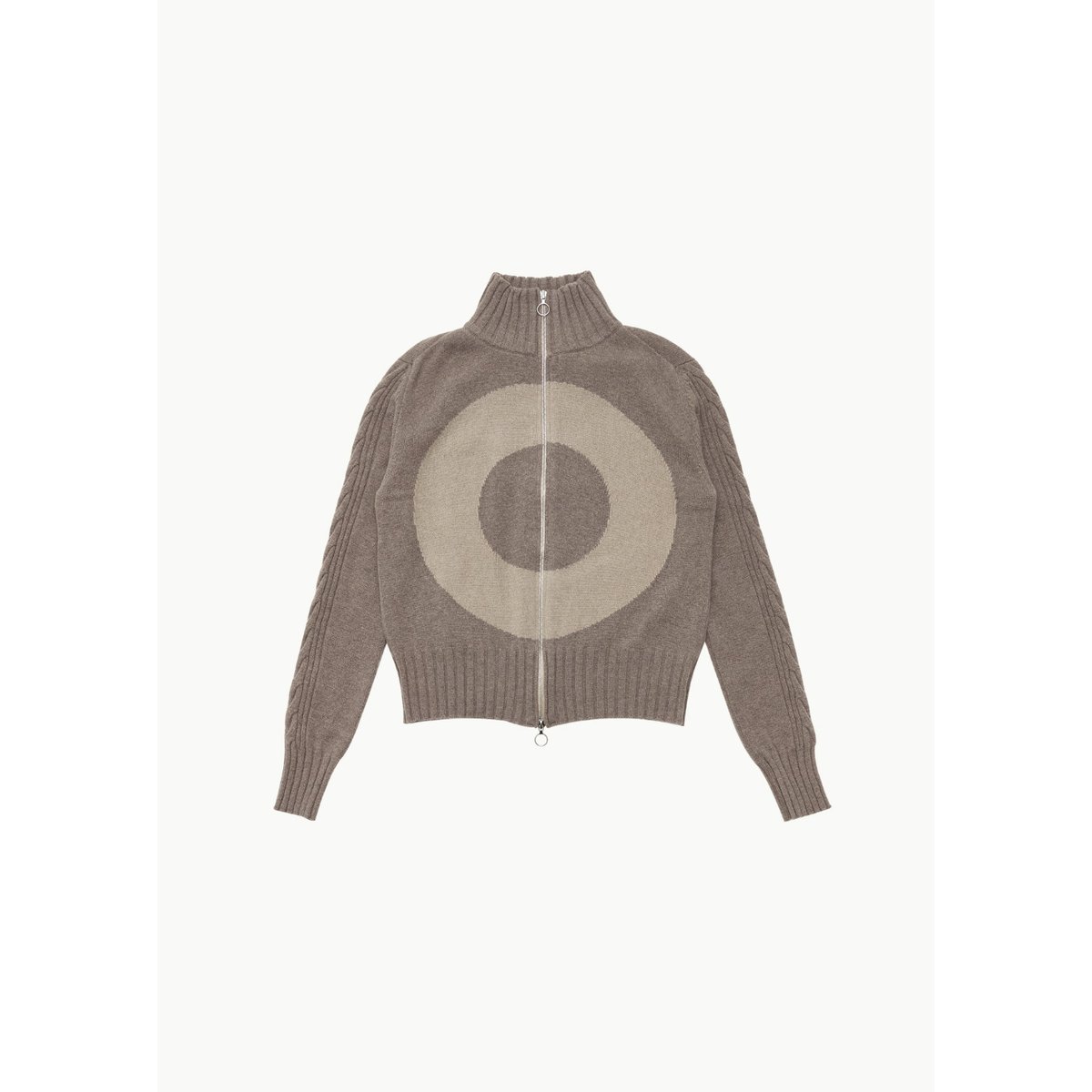 에드워드커밍 23FW EDWARD CUMING ZIP-UP WINDOW CARDIGAN IN BROWN/BEIGE - SSG.COM