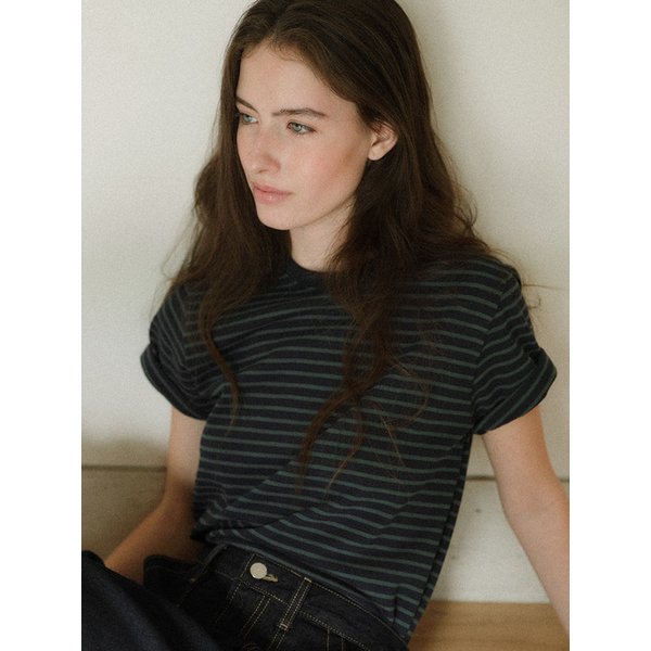 Benjamin Stripe T-shirt (Forest) - SSG.COM