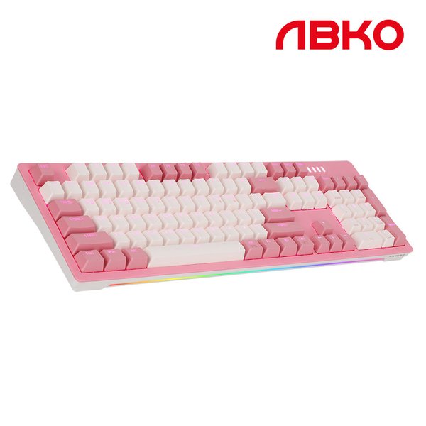 앱코 AN02 RGB BAR 축교환 게이밍 기계식 키보드 핑크 청축 - SSG.COM