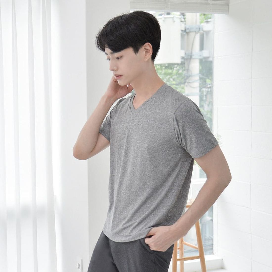 교복몰 / (보카시원단) 기본 무지 브이넥 티 (8color)[중지]0, 믿고 사는 즐거움 SSG.COM