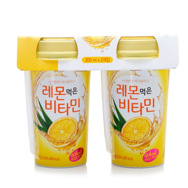 [빙그레] 레몬 먹은 비타민(200ml*2) 400ml - SSG.COM