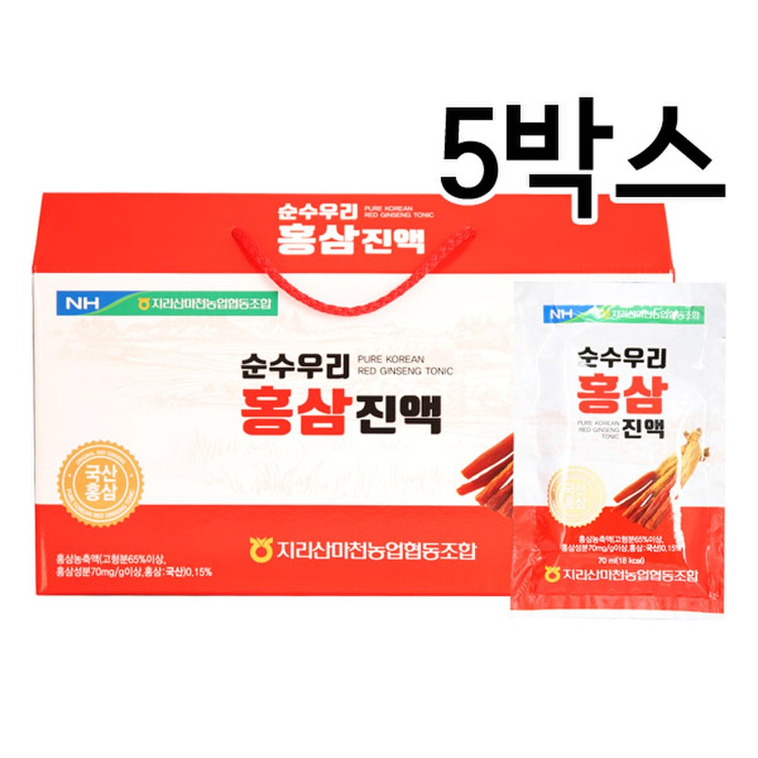 [충북인삼농협] 농협 맞춤홍삼진액 70ml x 30포 5박스, 믿고 사는 즐거움 SSG.COM