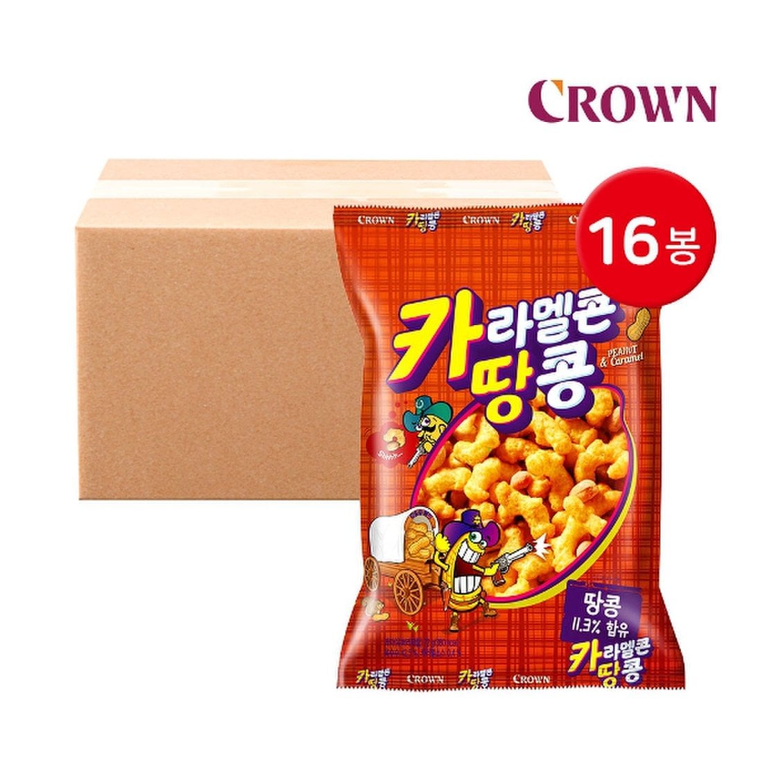 크라운 카라멜콘 땅콩 72g 16봉, 믿고 사는 즐거움 SSG.COM