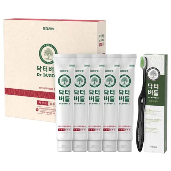닥터버들 시린이케어 치약 130g x 5개입 + 칫솔 - SSG.COM