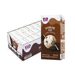 배스킨라빈스 쿠키앤크림 우유 190ml x 24개 - SSG.COM