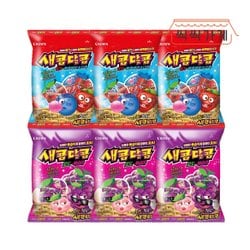 새콤달콤 포도복숭아 200g x 3ea + 딸기블루베리소다 200g x 3ea - SSG.COM