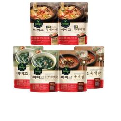 CJ 비비고 소고기미역국 500g 2개 + 육개장 500g 2개 + 스팸부대찌개 460g 2개 - SSG.COM