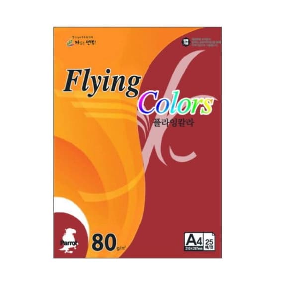 삼원 플라잉칼라 A4 P23 진한빨간색 80g 25매 - SSG.COM