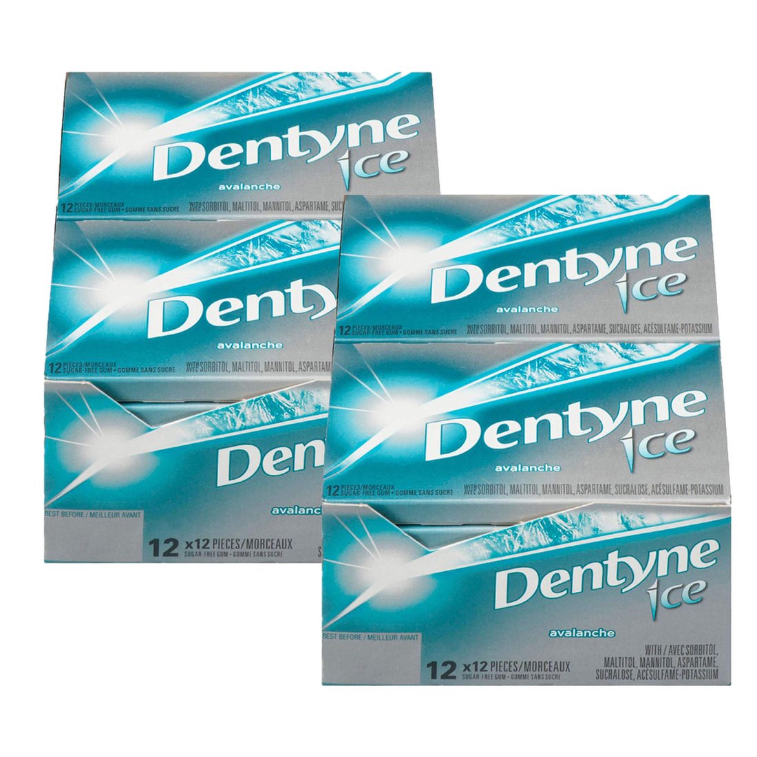 Dentyne 덴타인 아이스 눈사태 아발란치 슈가프리 껌 12입 12팩(144입) X 2팩, 믿고 사는 즐거움 SSG.COM