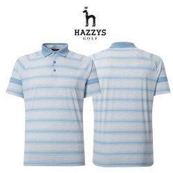 [HAZZYS GOLF] 남성 블루 스트라이프 반팔폴로티셔츠 (HUTS1B424B6) - SSG.COM