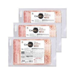크레잇 육질탄탄 베이컨 1kg x3개 - SSG.COM