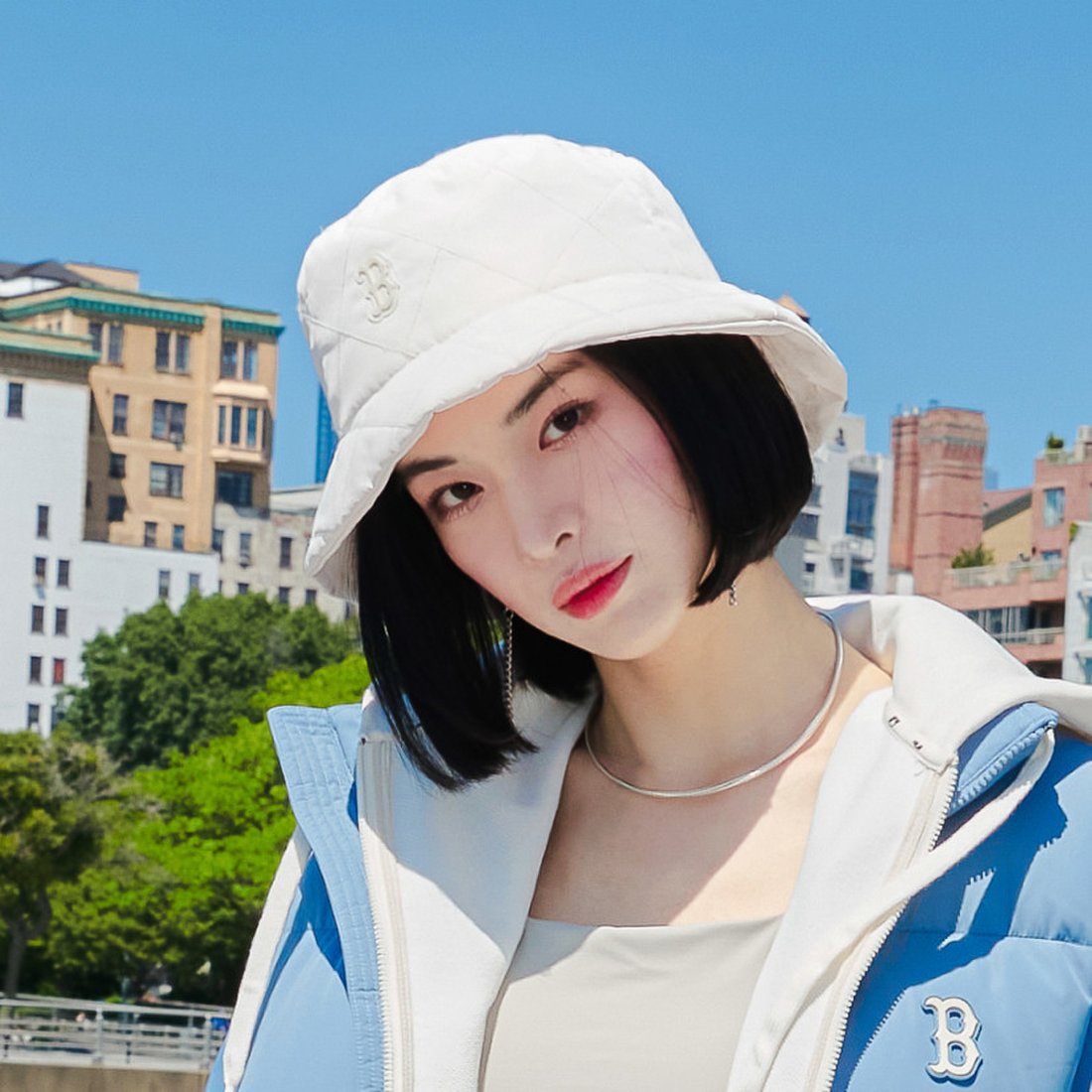 나일론 퀼팅 버킷햇(3AHTQ0136-43CRM), 믿고 사는 즐거움 SSG.COM