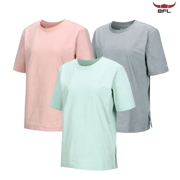 BFL 여성 편안한 감성룩 모션 라운드 반팔티셔츠 S23RTS-510W - SSG.COM