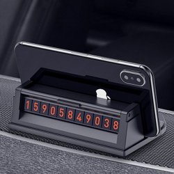 D24 PVC 블랙 주차번호판 스마트폰 거치대 (W9F98BD) - SSG.COM