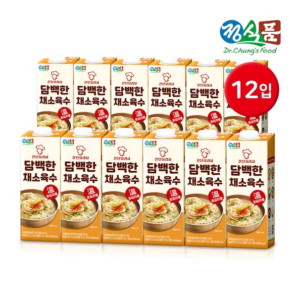 정식품 간단요리사 담백한 채소육수 950ml 12입 - SSG.COM