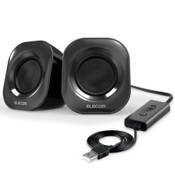 ELECOM PC - USB 5W MS-P08USB2BK 스피커 연결 볼륨 조정 음소거 기능 최대 출력 컴팩트 블랙 - SSG.COM