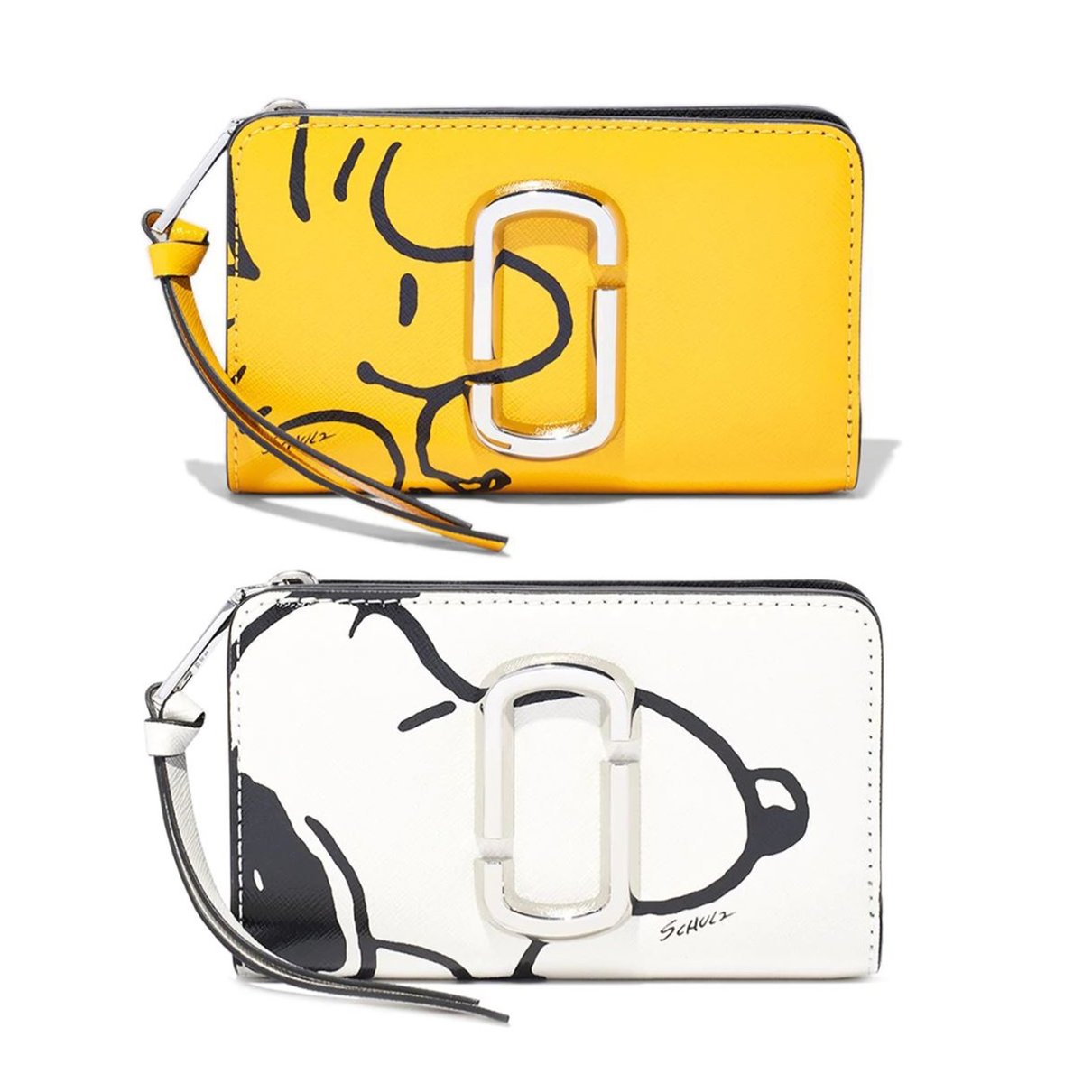 Marc Jacobs Peanuts x Snapshot Compact Wallet S130L01SP21 마크제이콥스 스누피 ...