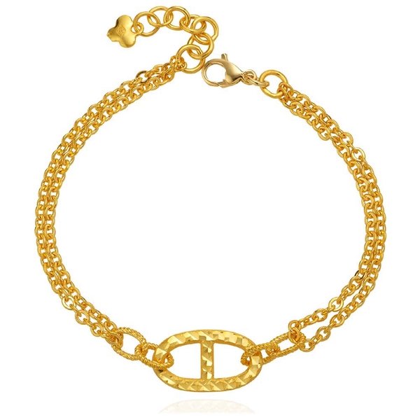 [한국금다이아몬드] 여자 순금 팔찌 체인 사다리 참 24K 11.25g 18K장식 - SSG.COM