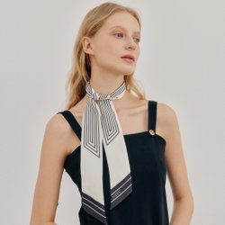 SQUARE TWILLY SCARF_BLACK - SSG.COM