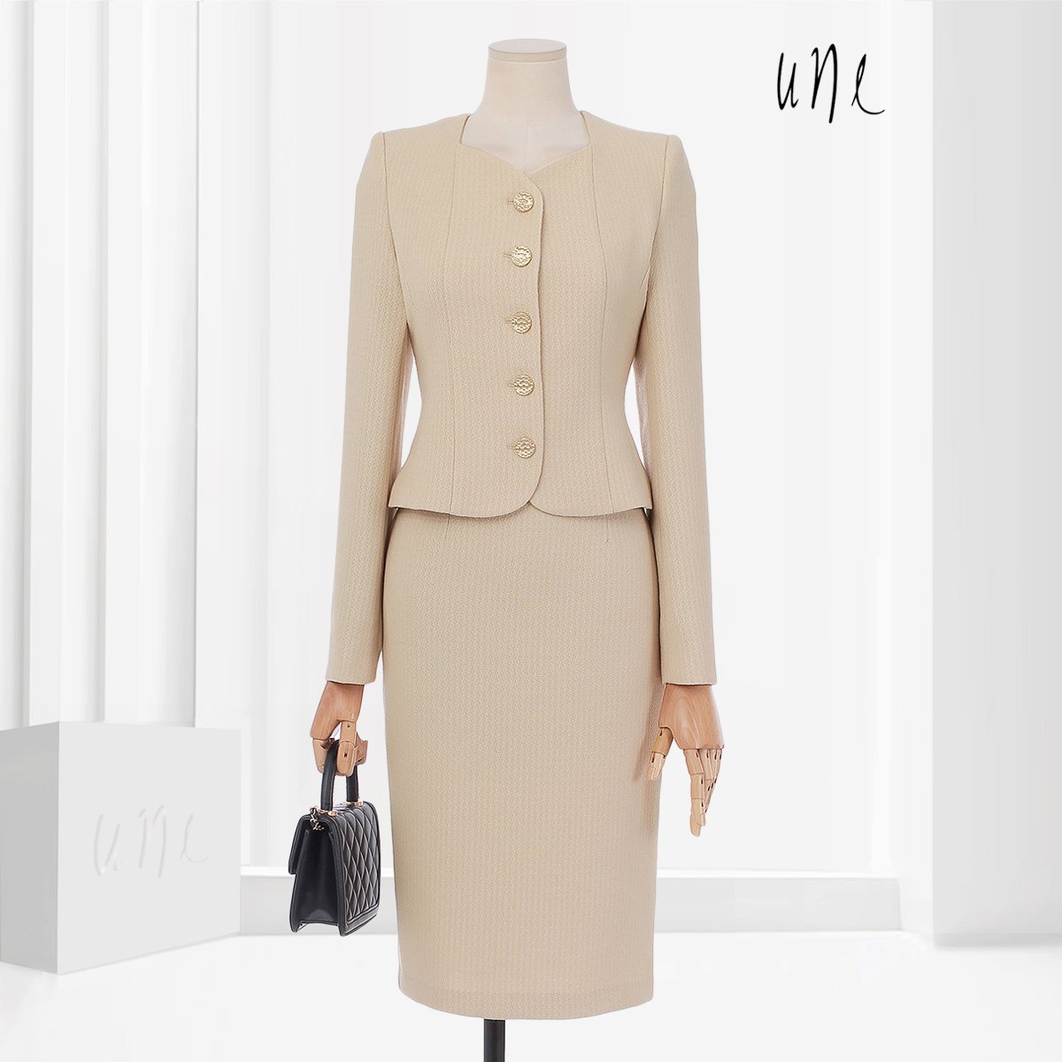 윈(une) [SET][77까지]하트넥글리터자켓+스커트SET, 믿고 사는 즐거움 SSG.COM