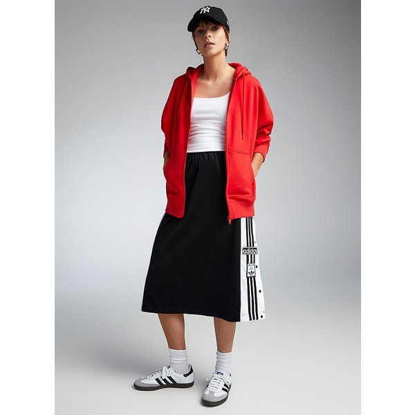 [여성] 아디브레이크 스커트 IU2527 아디다스오리지널 롱치마 롱스커트 버튼스냅 블랙/화이트 - SSG.COM