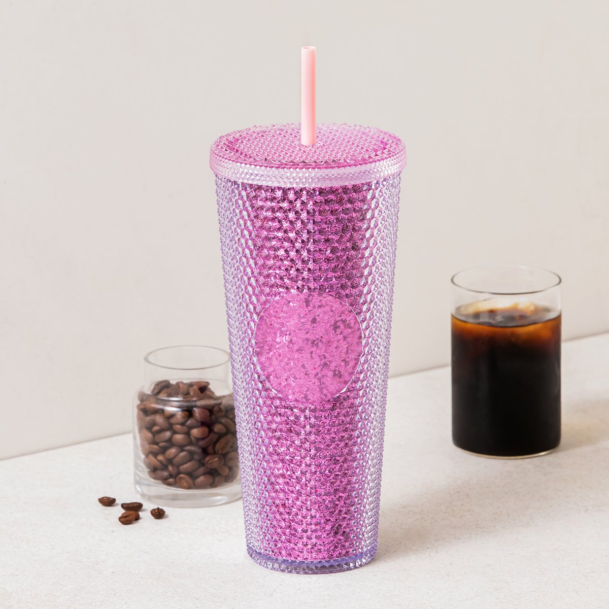 [스타벅스]승리의 핑크 블링 스터드 텀블러 710ml - SSG.COM