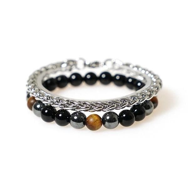 [Jbans]매트포인287 써지트위467 팔찌세트 (C1901-SE080_BK) (S2113814) - SSG.COM