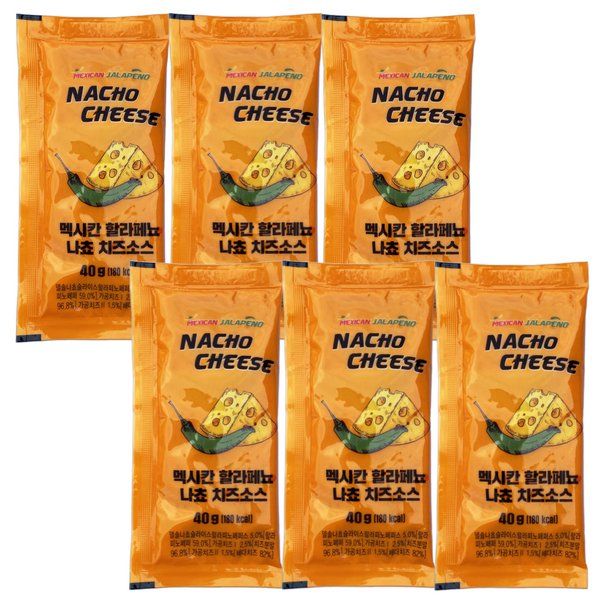 멕시칸 할라페뇨 나쵸 치즈소스 40g X 6 - SSG.COM