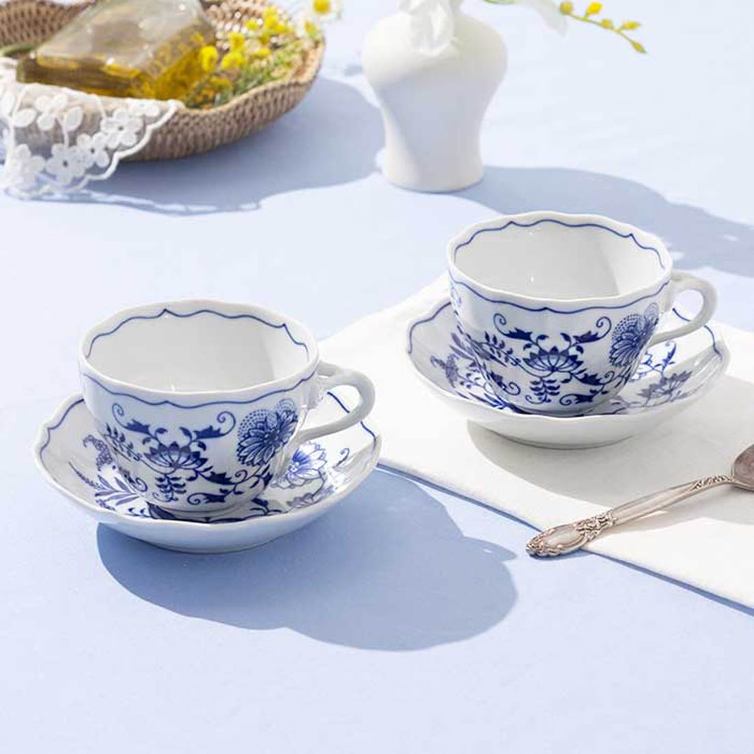 체스키포슬란 쯔비벨무스터 커피잔 세트 2인조 210ml V689, 믿고 사는 즐거움 SSG.COM