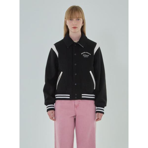 마리떼 MARITHE NEW VARSITY JACKET black, 신세계적 쇼핑포털 SSG.COM
