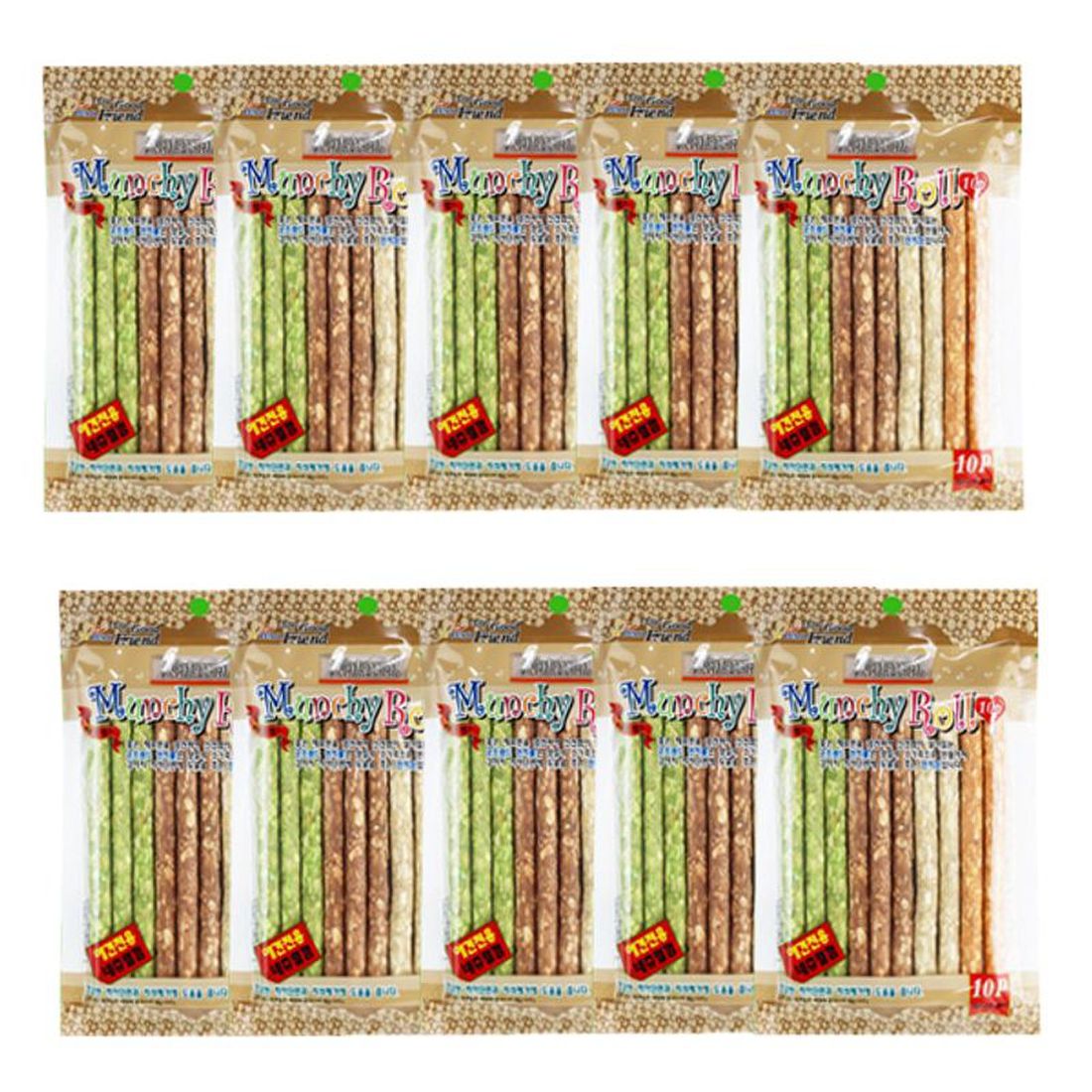 굿프랜드 칼라먼치껌 10P x10개 내추럴 먼치스틱[32163576], 믿고 사는 즐거움 SSG.COM