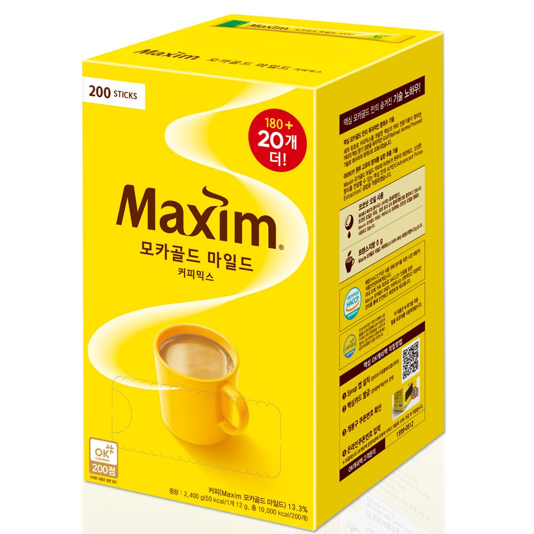 맥심 모카골드 마일드 커피믹스 200T (180T+20T) /인스턴트믹스커피/이나영커피, 믿고 사는 즐거움 SSG.COM