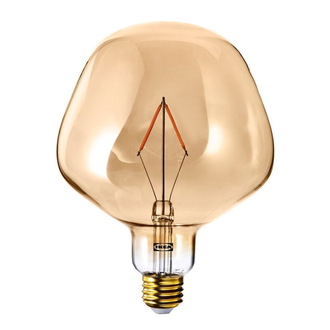 [이케아]이케아 MOLNART 몰나르트 LED전구 E26 120루멘 종 모양 브라운투명유리 132mm 405.405.63, 믿고 ...