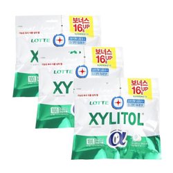 롯데제과 자일리톨 껌 알파 오리지널 리필 102g 3개 - SSG.COM