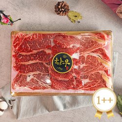 [명절 후 배송][냉장][순천참한우유통] 1++구이2호 1kg(등심400g+안심300g+채끝300g) 한우선물세트 - SSG.COM