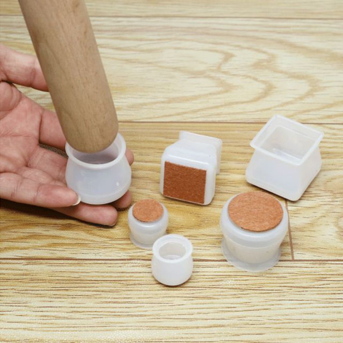 층간소음방지 실리콘 의자발 바닥 보호 캡 식탁 4p X ( 5매입 ), 믿고 사는 즐거움 SSG.COM