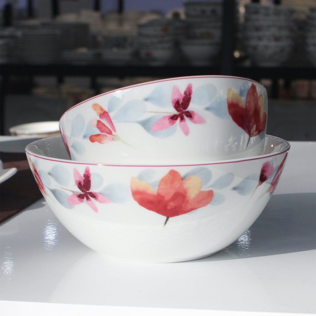 본차이나 아델리오 공기대접 2인세트 4p (밥그릇2p+국그릇2p), 믿고 사는 즐거움 SSG.COM