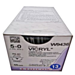 [에치콘 ETHICON] 바이크릴 W9436 5/0 16mm 1/2Circle 45cm 12개입 - SSG.COM
