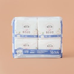 좋은느낌 좋은순면 대형 16매X4입 - SSG.COM