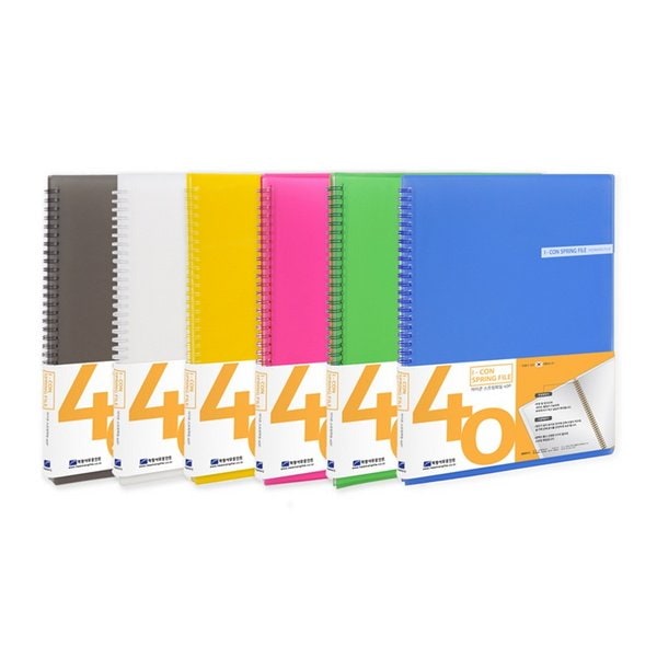 A4 이중 스프링화일 40매 반투명 파일 - SSG.COM
