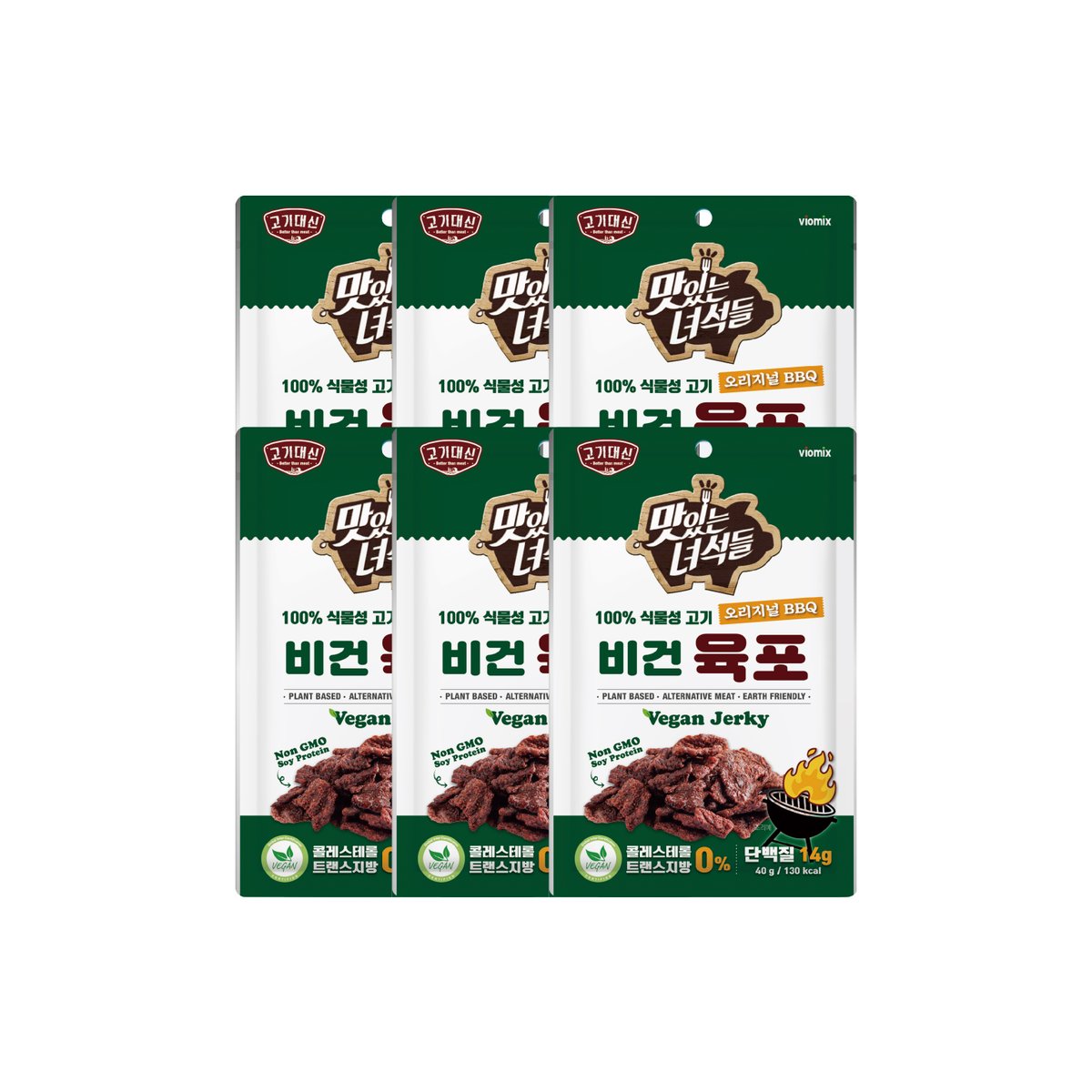[비건육포] 오리지널 BBQ맛 40g x 6봉 - SSG.COM