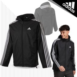 아디다스 에센셜 3S 우븐 윈드브레이커 자켓 IB0381 블랙_신 - SSG.COM