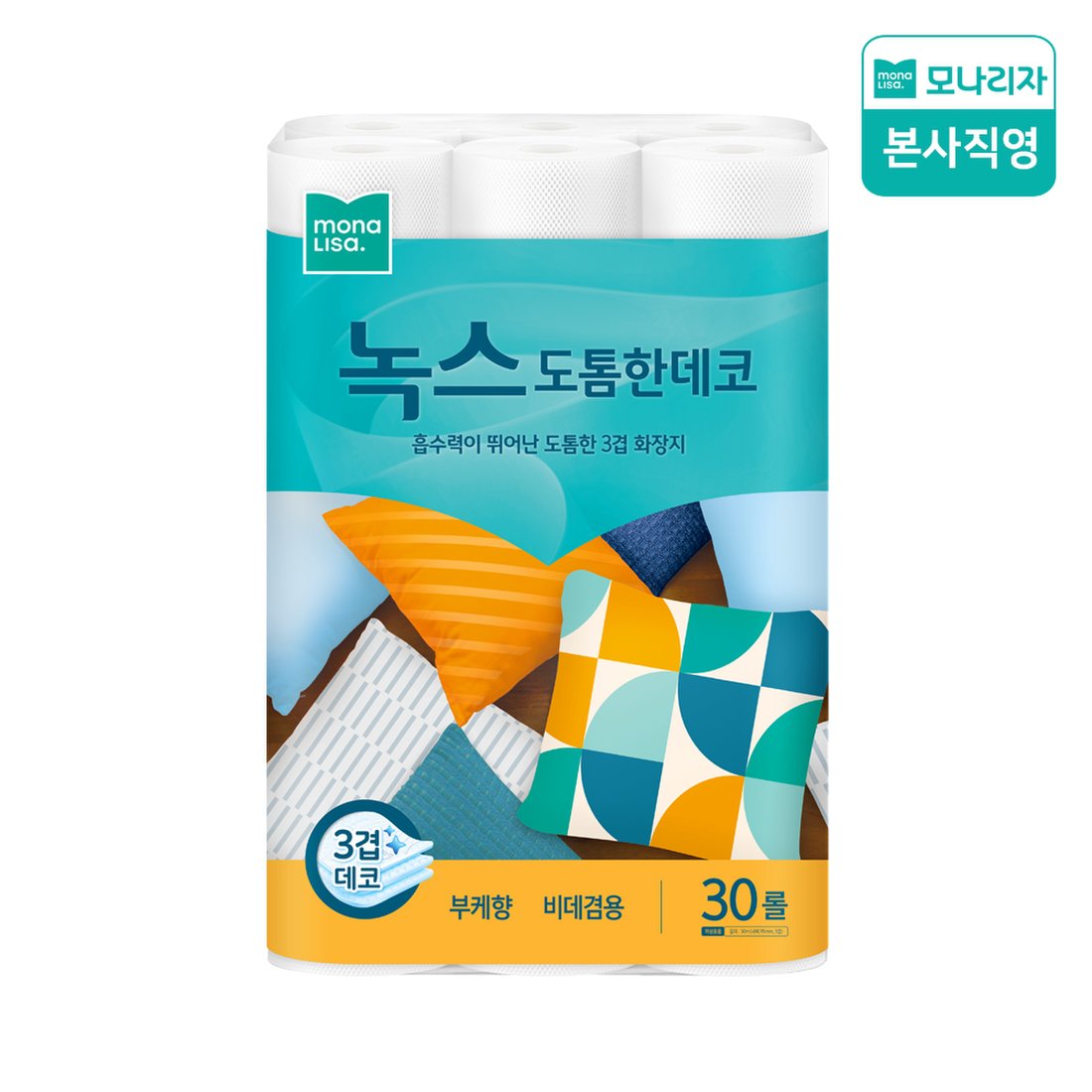 모나리자 도톰한데코 3겹 30M 30롤 화장지 / 고평량 고흡수력 도톰한 원단, 믿고 사는 즐거움 SSG.COM