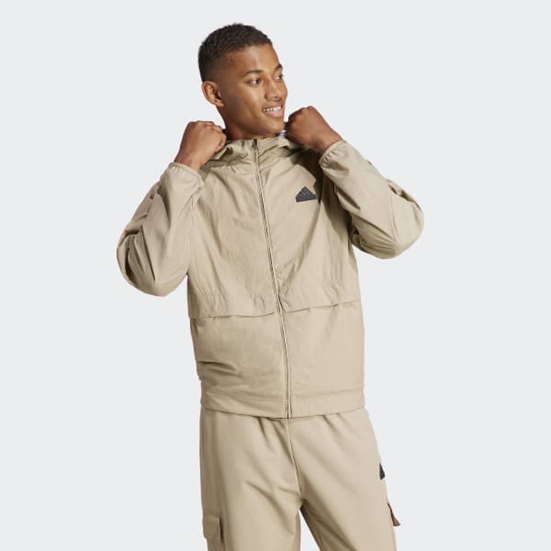 [adidas][남녀공용] 재활용 소재로 만든 주름진 전체 시티 이스케이프 풀지퍼 후디(IS9284), 믿고 사는 즐거움 SSG.COM